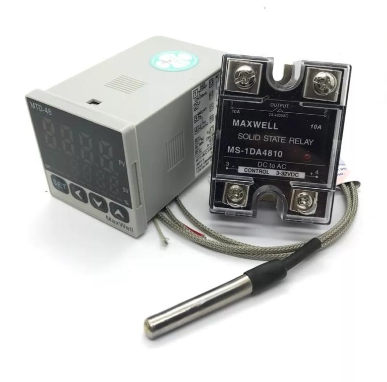 Conjunto Controlador de Temperatura Maxwell MTD + Relay Estado Solido ...