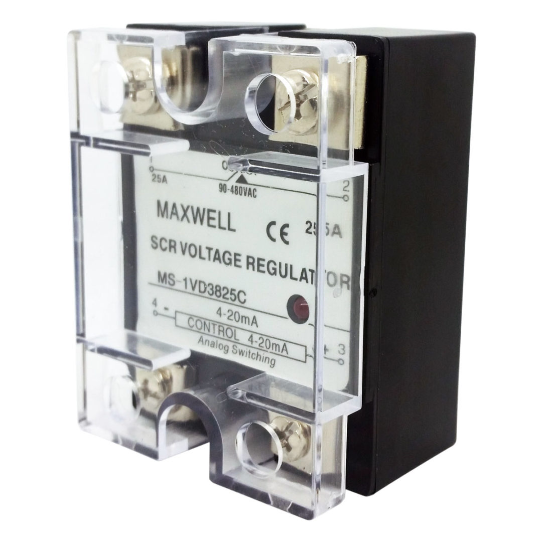 Relay Regulador de Voltaje SSVR Control 4-20 mA Capacidad 25 Amper 480V ...