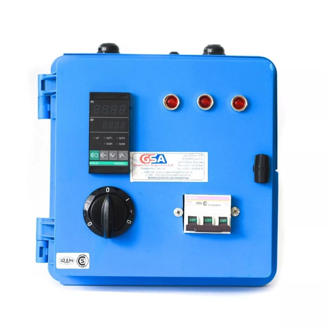 Tablero de Control Pirometrico Hasta 10 Amper 220V o 380V - GSA Térmicos